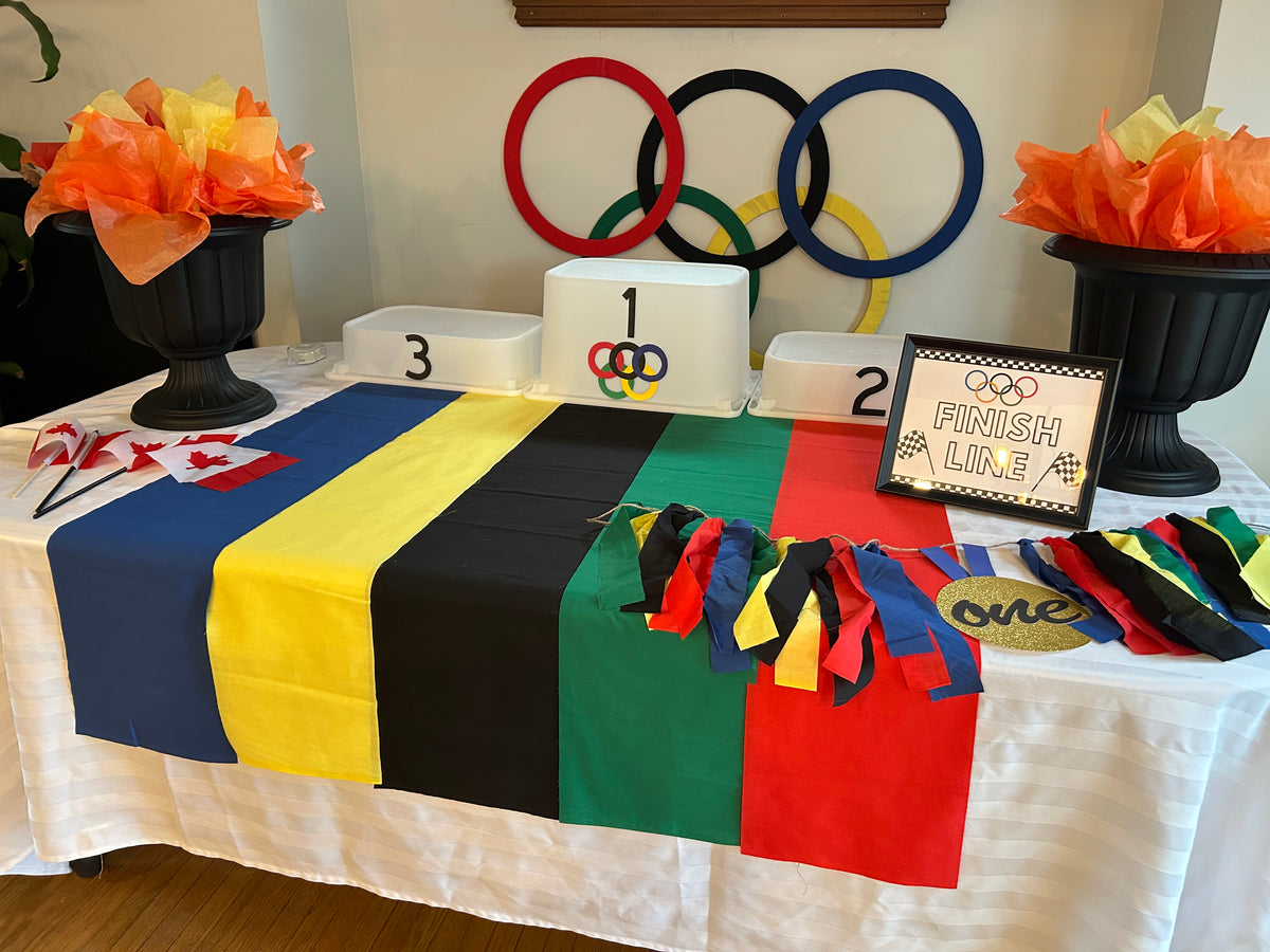Olympic Themed Party Decor – allwrappedupevents